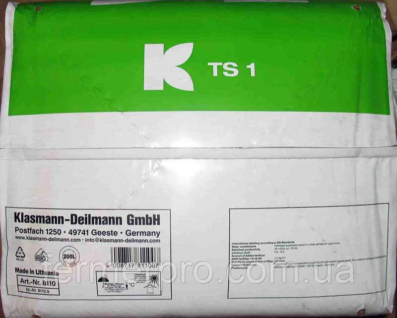 Купити Торф Klasmann TS1 200 L \ Торф Класман ТС1 200 л, ціна 1050 грн ...
