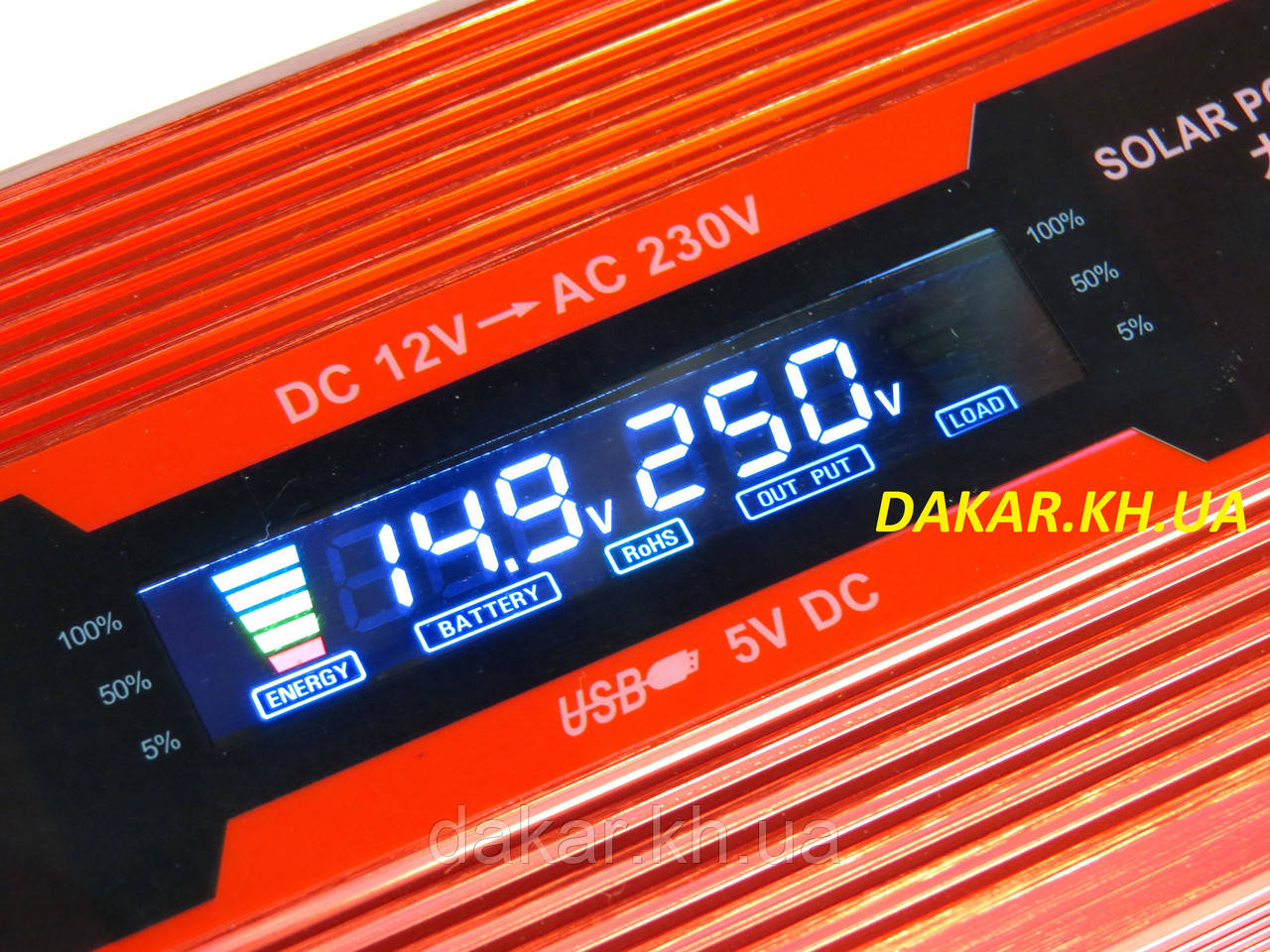 12V в 220V 1000W UKC KC 1000D с LCD дисплеем преобразователь напряжения 12В - 220В 1000Вт ...