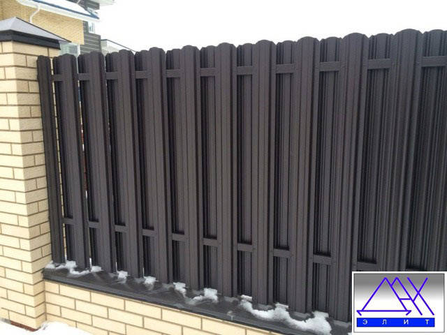 Евроштакетник металлический для забора 0,45 мм Италия двухсторонний ...