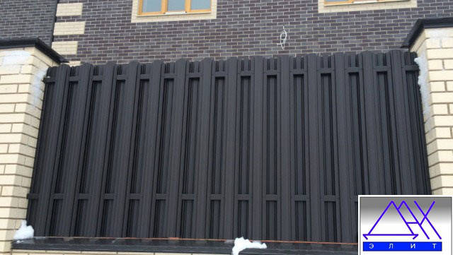 Евроштакетник металлический для забора 0,45 мм Италия двухсторонний ...