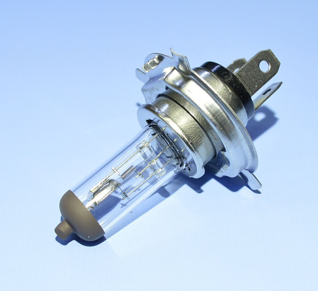 Лампочка автомобильная 12V H4 60/55W прозрачная Vipow ZAR0165: продажа ...