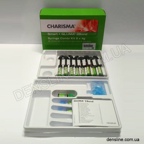 CHARISMA Smart GLUMA 2Bond Syringe Combi Kit 8x4g (Heraeus), ціна 3412 грн — Prom.ua (ID#636718407)