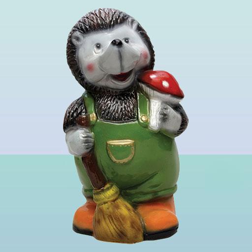 Садовая Фигура, Скульптура для Сада Ежик с Метлой — в Категории ...