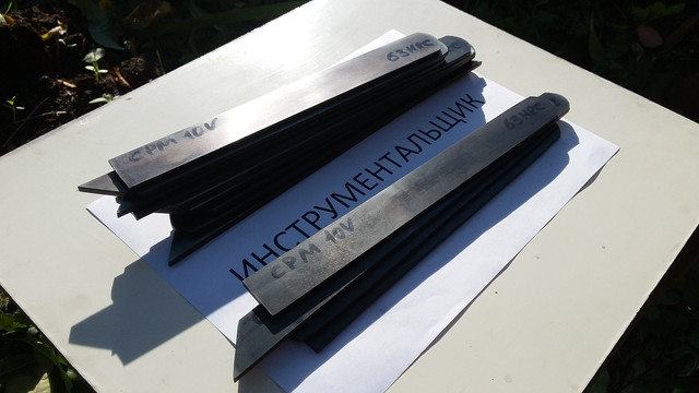 Заготовки для ножей сталь CPM 10V с термообработкой + шлифовка в Дніпрі ...