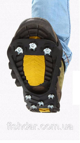 Льодоступи на взуття 8 шипів розміри M 40-43 Non-Slip (ID#640790911 ...