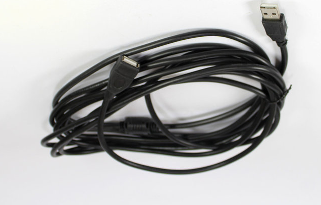 Удлинитель с разъёмом USB черный 3 м купить в Украине