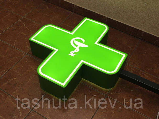 Аптечный крест светодиодный 600х600 мм (Вид: Односторонний; ) (ID ...