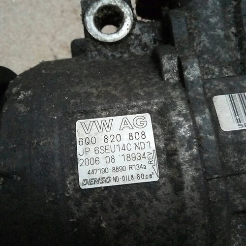 Компрессор кондиционера Seat Ibiza Cordoba Skoda Fabia Roomster VW Polo ...