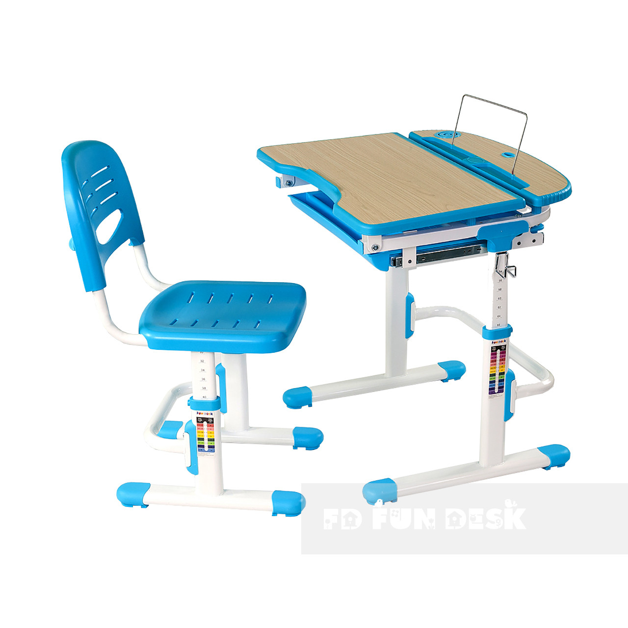 Парта для Школьника для Дома FunDesk Sorriso Blue — Купить Недорого на ...