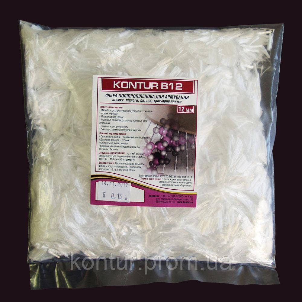 Купить Фибра полипропиленовая для стяжки пола 12 мм. 150 гр, цена 36 ...