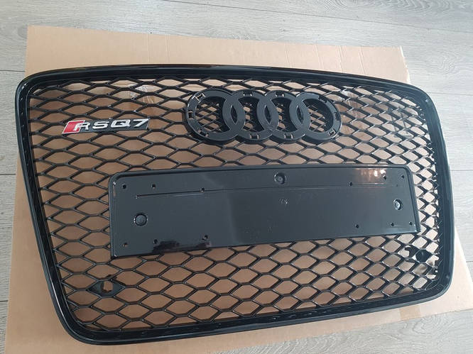 Купить Решетка радиатора Audi Q7 4L (06-15) тюнинг стиль RSQ7 (черная ...