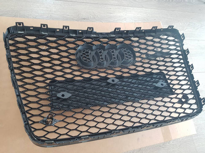 Купить Решетка радиатора Audi Q7 4L (06-15) тюнинг стиль RSQ7 (черная ...