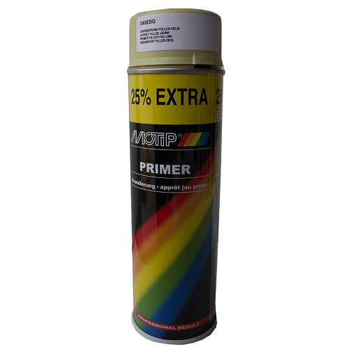 Грунт акриловый Motip 500 мл аэрозоль Желтый (ID#647649260), цена: 190. ...