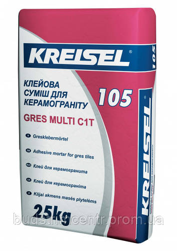 Купити Kreisel 105 (25 кг) Крейзель 105 клейова суміш для керамограніта /Клеевая смесь/ Крайзель ...