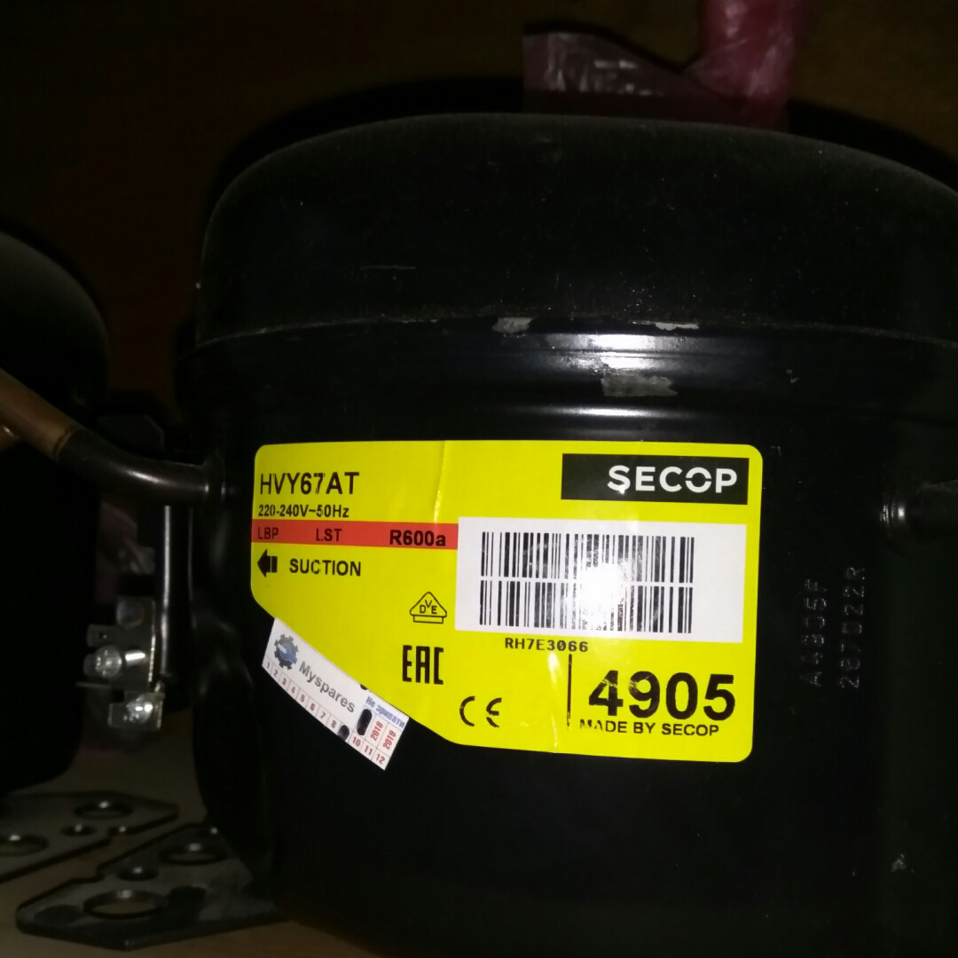 Компресор SECOP HVY 67 AT 107 Вт. R-600a (ID#648587915), цена: 2500 ...