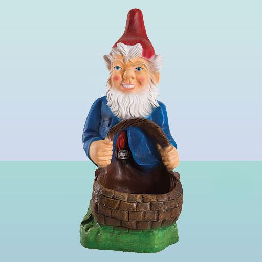 Садова фігура фігурка для саду Гном з корзиною б ф Id 218576605 цена 2280 ₴ купить на Prom Ua