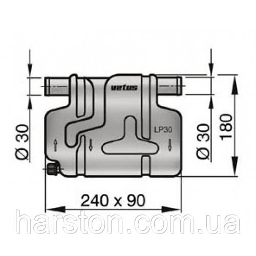 Водяной замок Vetus WLOCKLP30 2,3 литра (ID#648930861), цена: 4030 ...