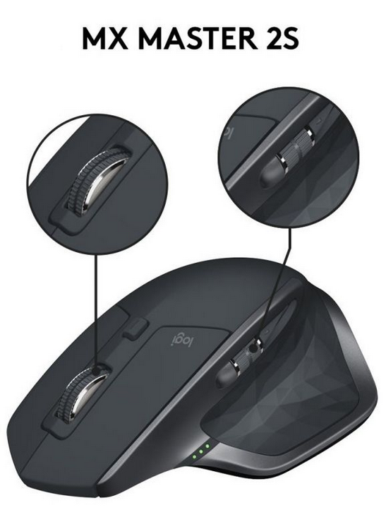 Миша Logitech MX Master 2S Graphite (910-005139) (ID#649350169), ціна ...