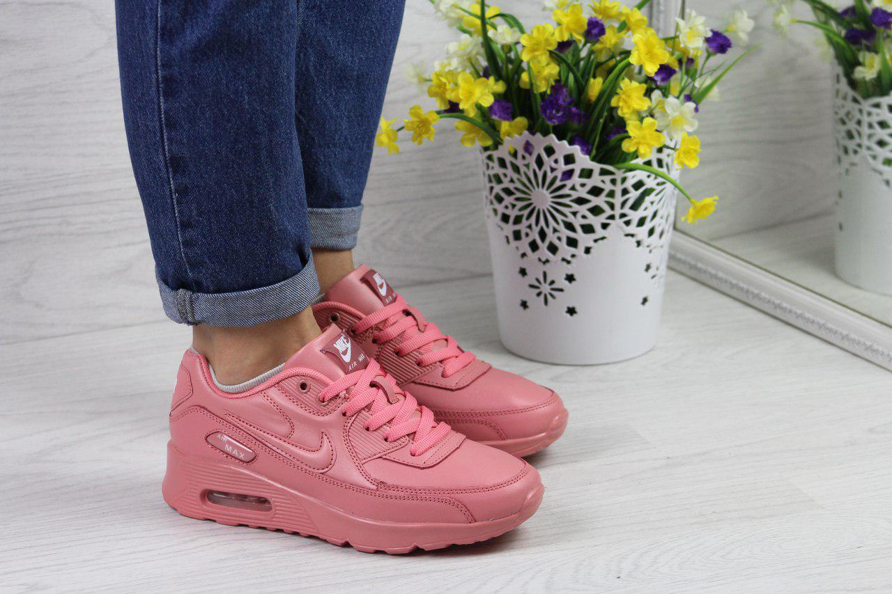 Женские Кроссовки Летние Nike Air Max 90 Кожаные Яркие Стильные ...
