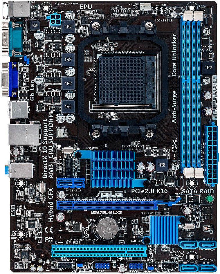 Материнская плата Asus M5A78L-M LX3 REV:1.03 (AMD 760G, PCI-Ex16) sAM3+ БУ (ID#2439928936), цена ...