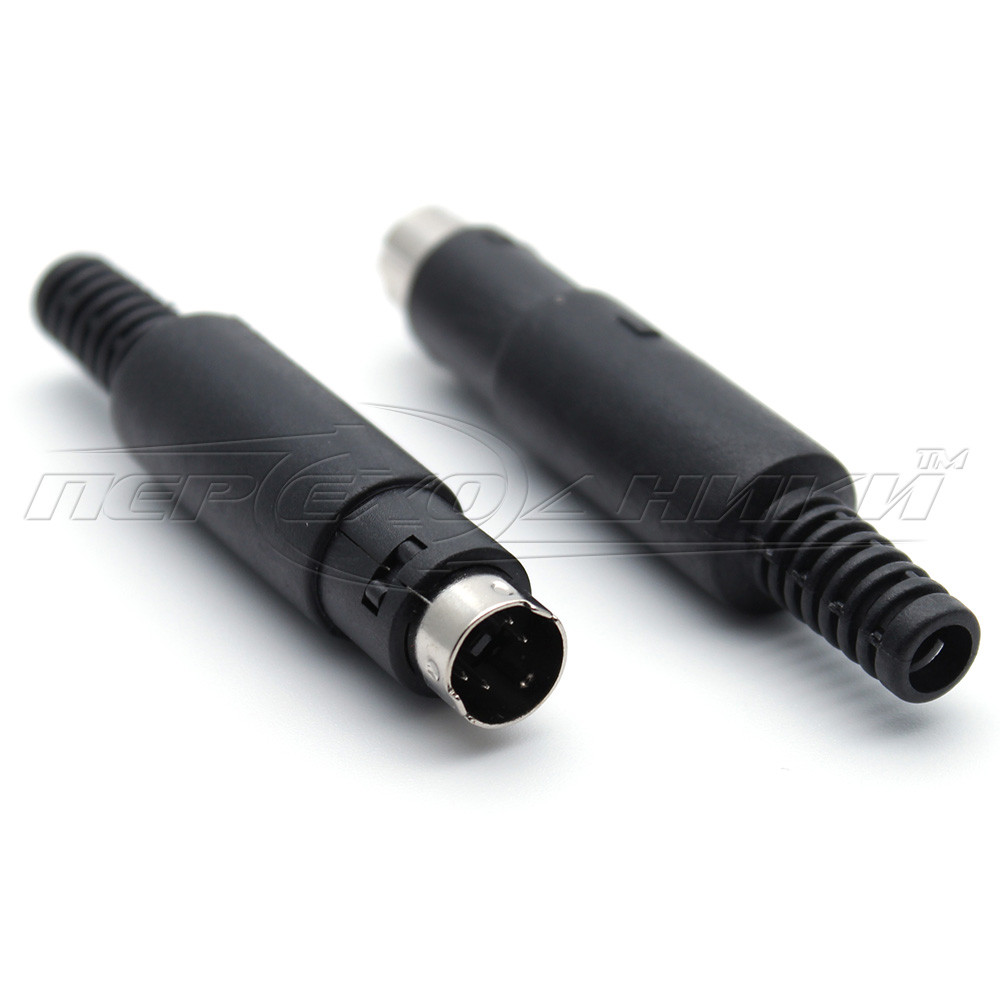 Разъем штекер mini DIN 4 pin на кабель (пластик) (ID#653275761), цена ...