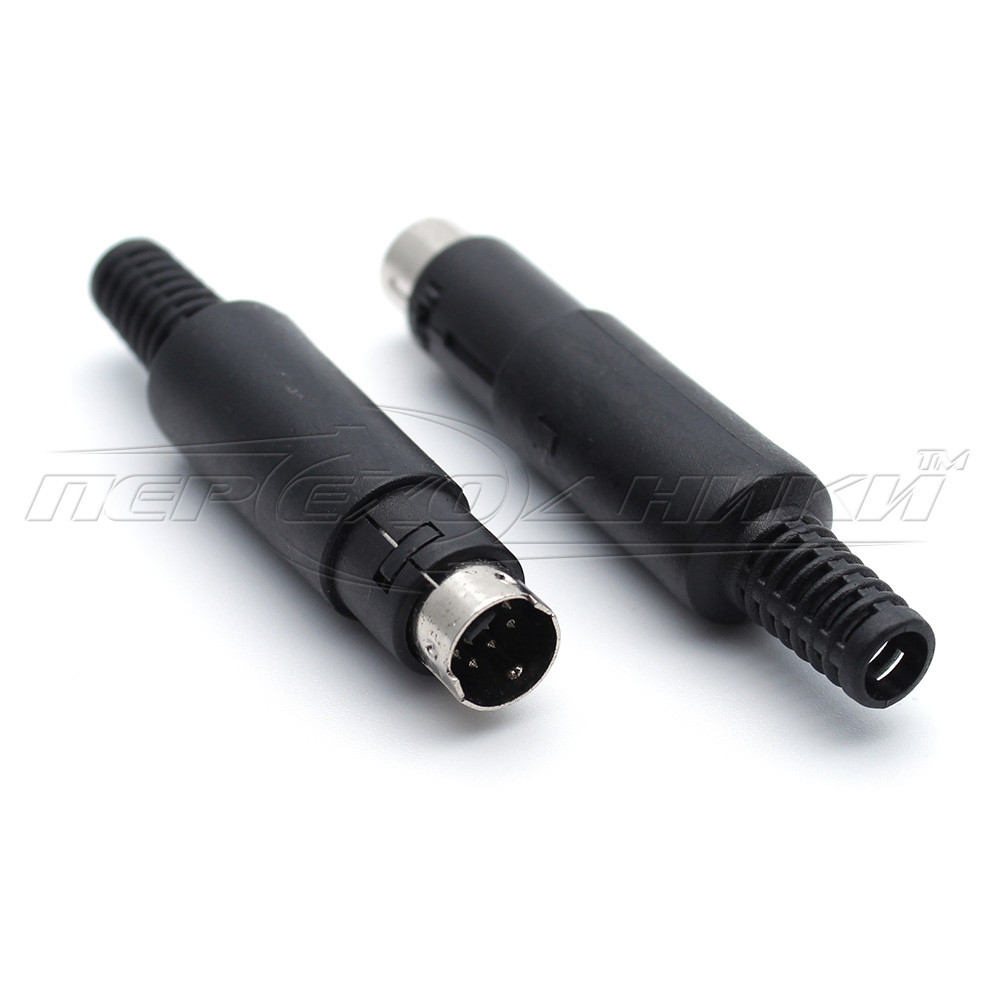 Разъем штекер mini DIN 7 pin на кабель (пластик) | Переходники ТМ.