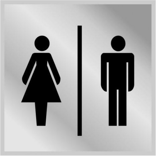 Табличка ТУАЛЕТ Мужской/Женский металл 10х10 см, цена 112 грн — Prom.ua ...