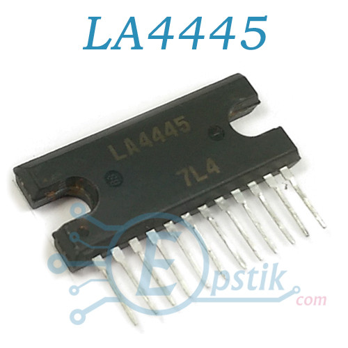 LA4445, двухканальный аудио усилитель, 5.5Вт, HSIP12: продажа, цена в ...