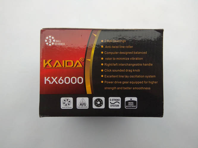Купить Катушка KAIDA KX6000 3bb с байтраннером, цена 559.30 ₴ — Prom.ua (ID#302159082)