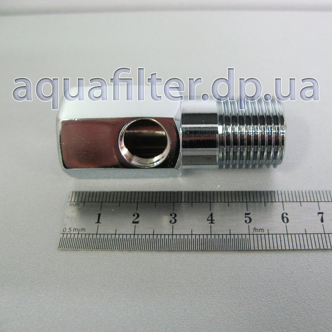 Тройник (адаптер) с отводом для врезки фильтра 1/2" НР х 1/2" ВР х 1/4 ...