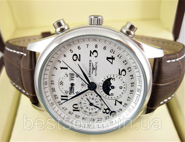 LONGINES DAY PHASE TOURBILLON 40MM SIER WHITE BROWN. : AAA — в ...