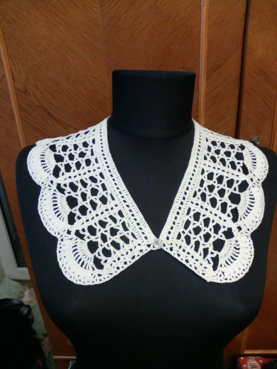 Ажурный Вязаный Воротничок 1 — Купить Недорого на Bigl.ua (310531094)