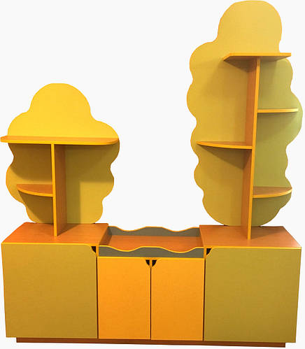 Шкаф детский, уголок природы "Флора". Стенд, стенка с полками для ...