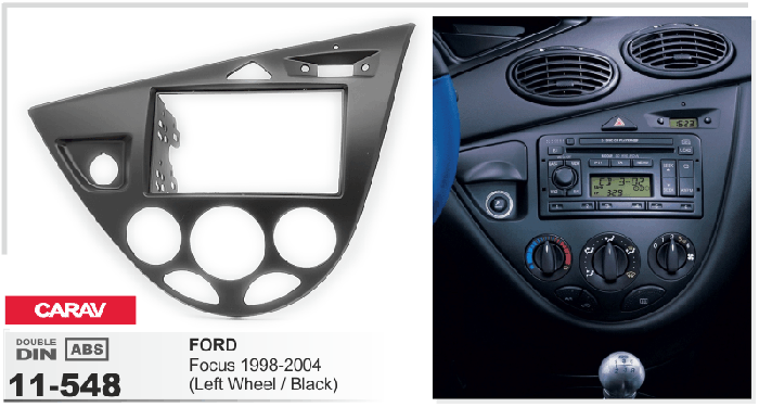 Рамка для магнитолы FORD Focus (1998-2004 года) 2 DIN /для ФОРДА фокус ...
