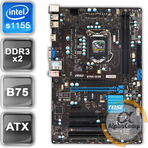 Материнская плата MSI B75A-IE35 (s1155/B75/2xDDR3) БУ (ID#653944027 ...