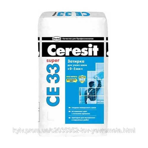 Купить CE 33 Супер сахара, затирка для швов Церезит (Ceresit) 2 кг ...