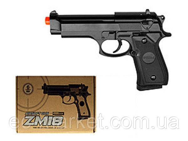 Купить Игрушечный пистолет металлический ZM18 с пульками, цена 465 грн ...