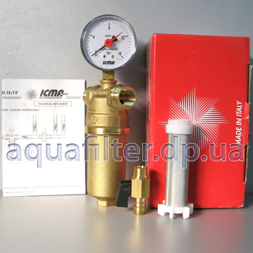 Самопромывной фильтр для воды ICMA 750 1/2: продажа, цена в Днепре. Фильтры грубой очистки от ...