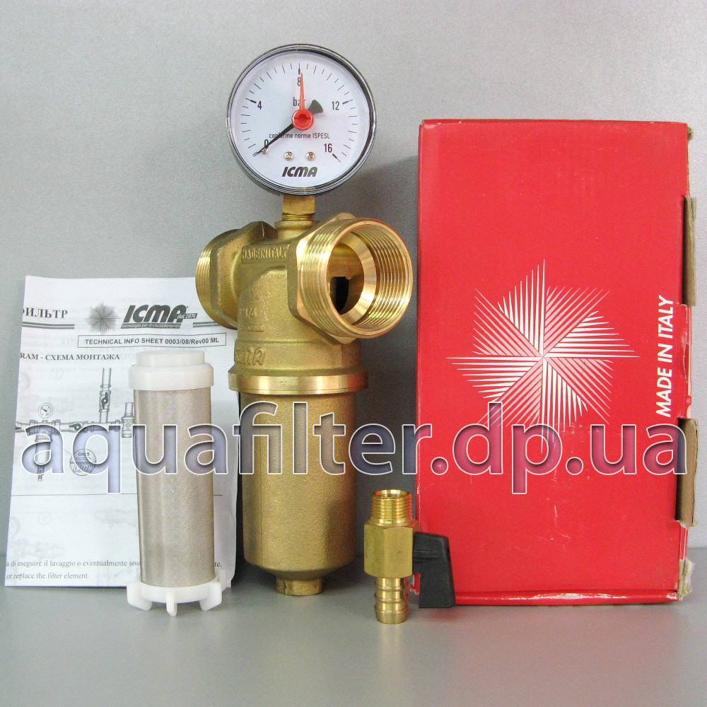 Самопромывной фильтр для воды ICMA 750 1" 1/2: продажа, цена в Днепре. Фильтры грубой очистки от ...