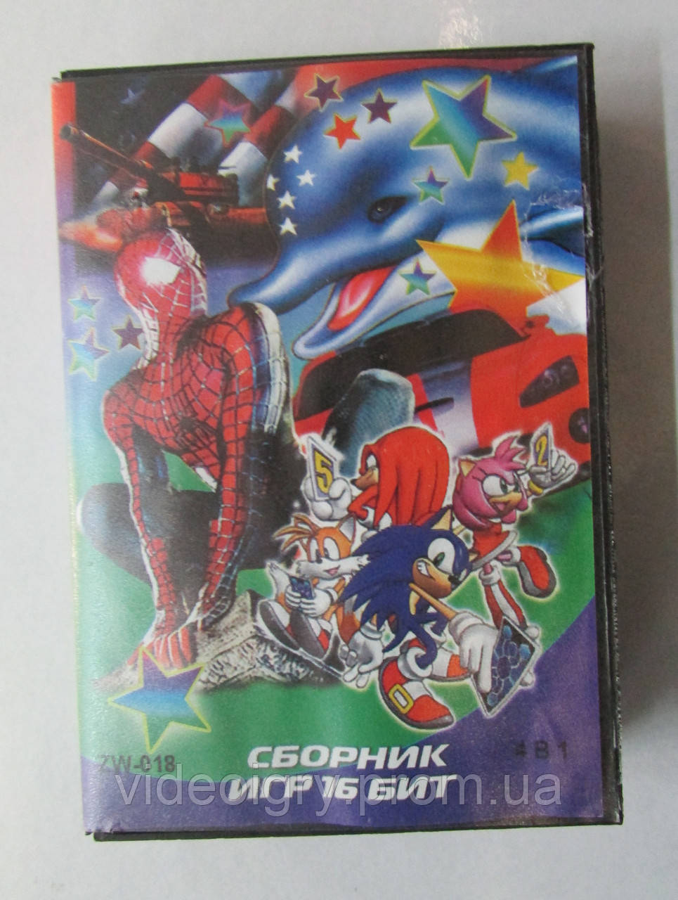 Картридж Сега Мега Драйв 16 бит многоигровка ZW-018 (4 In 1): продажа ...