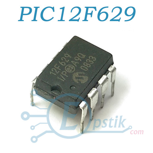 PIC12F629, 8-bit CMOS микроконтроллер, DIP8: продажа, цена в Гайвороне. Интегральные микросхемы ...