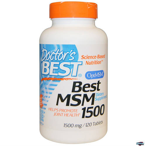 Купить Best MSM 1500 Doctor's Best, 120 таблеток, цена 450 грн — Prom ...