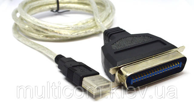 03-02-021. Адаптер USB Centronics (IEEE1284) (штекер USB (А) - штекер ...