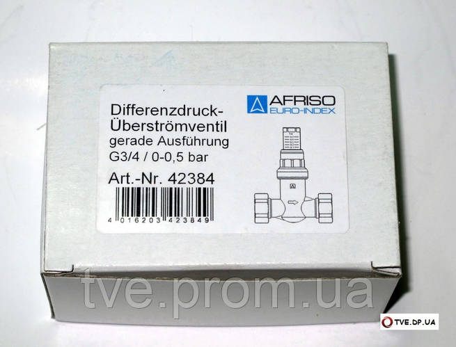 Купити Перепускний клапан Afriso 3/4", ціна 1517 грн - Prom.ua (ID# 50266680)
