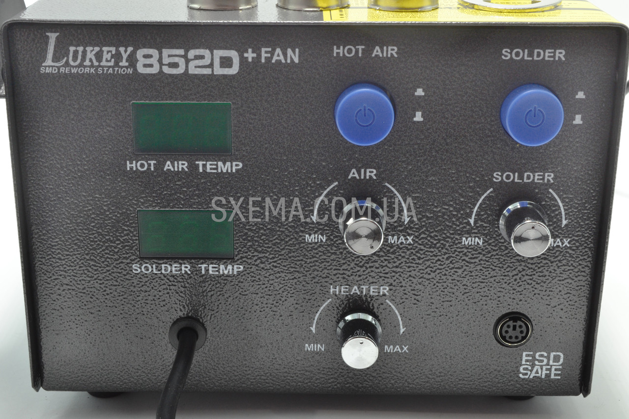 Паяльная станция Lukey 852D+Fan турбина железный корпус: продажа, цена в Запорожье. паяльные ...