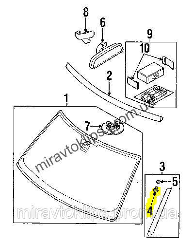 Купити Кріплення молдинга лобового скла (приоконные планки) Land Rover ...