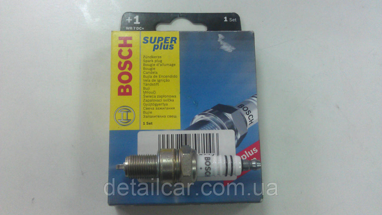 Свеча зажигания Bosch Super Plus WR7DC ДЕО Ланос, Шевроле АВЕО 1.5 под ...
