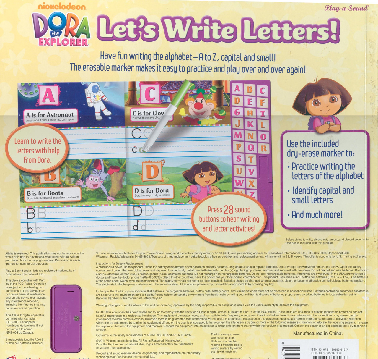 Dora The Explorer - Let's Write Letters!, цена 290 грн — Prom.ua (ID ...