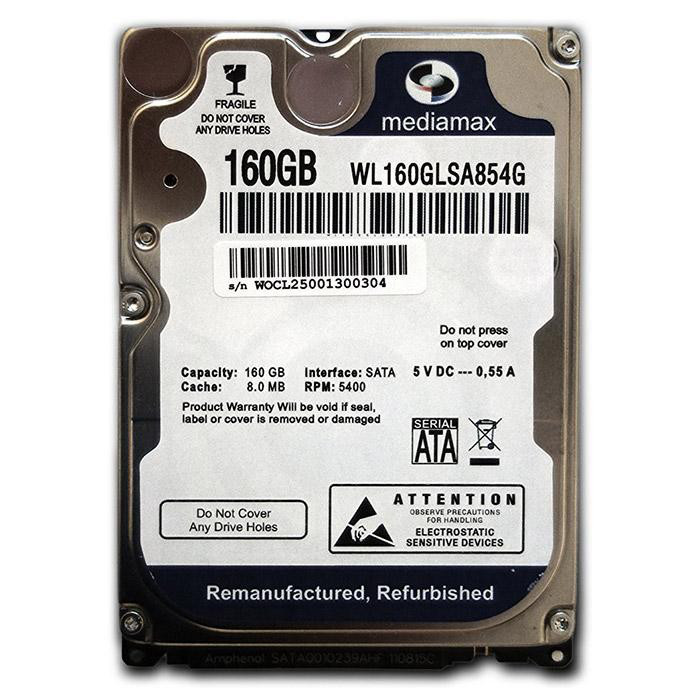 Купить Винчестер для ноутбука 160GB Mediamax(WD) WL160GLSA854G, цена ...