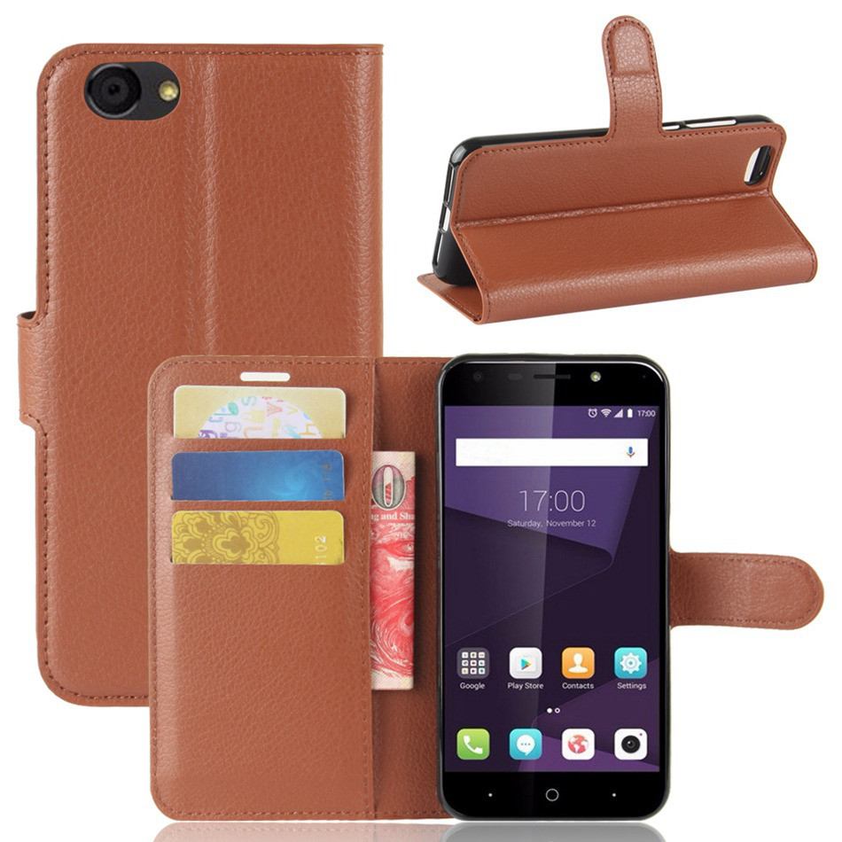 Купить Чехол ZTE Blade A6 Lite книжка PU-Кожа коричневый цена в Украине